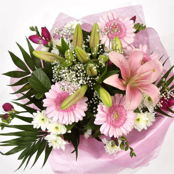 Pink Princess BouquetAn alluring hand-tied bouquet featuring Oriental ...